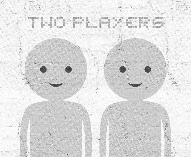 Two players icon stock illustration. Illustration of symbol - 111251112