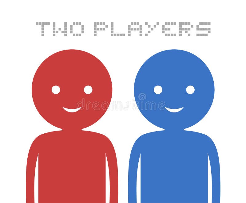 Two players icon stock illustration. Illustration of symbol - 111251112