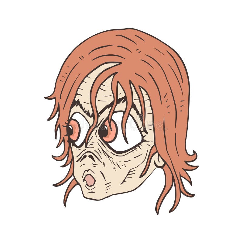 Ugly face looking stock vector. Illustration of facial - 309082461