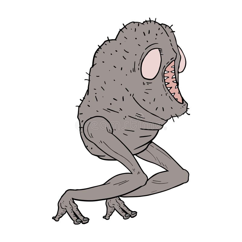 Creative Design of Ugly Monster Stock Vector - Illustration of ...