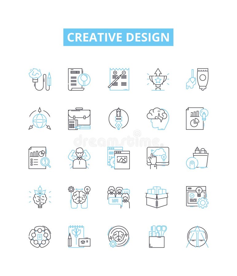 Creative Design Vector Line Icons Set. Design, Creative, Artistic ... Creative Design Vector Line Icons Set. Design, Creative, Artistic ...