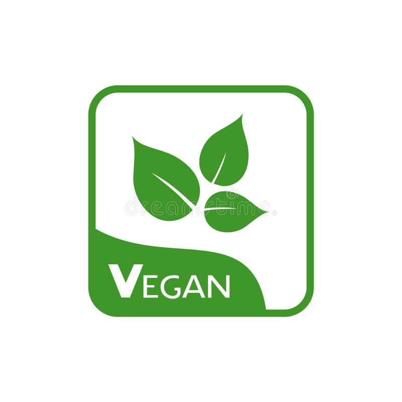 Vegan Symbol. Veganism Logo. Bio Green Vegan Logo or Sign. Label for ...