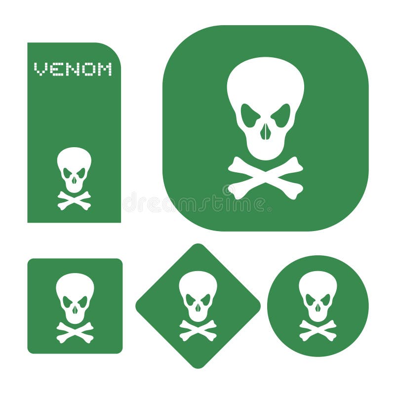 Venom symbols stock vector. Illustration of skull, creative - 108063269
