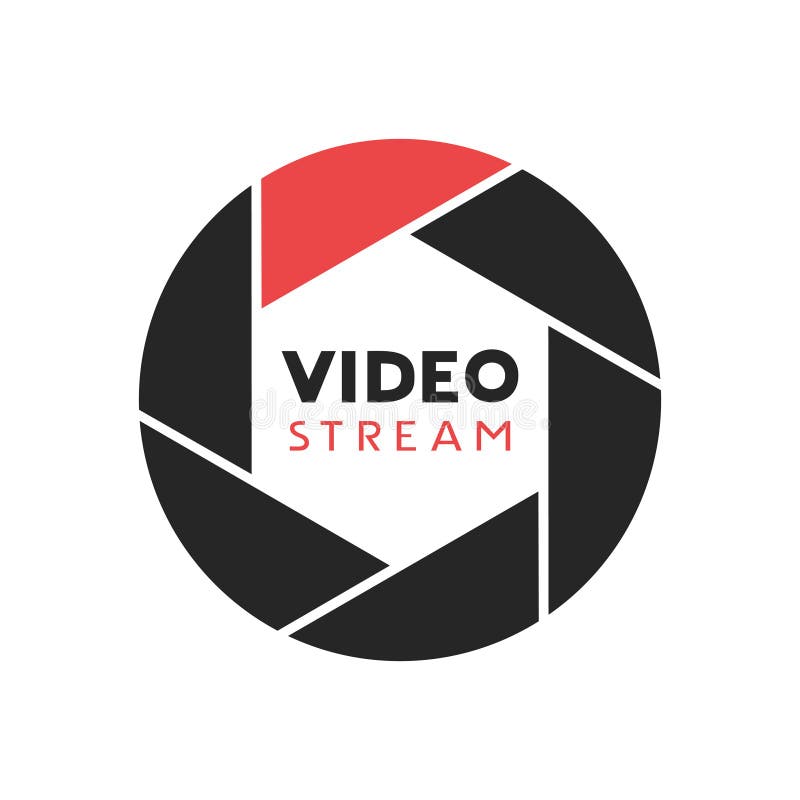 Creative Design of Video Stream Symbol Stock Vector - Illustration of ...