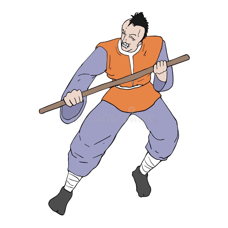 Warrior attack draw stock vector. Illustration of strong - 112960034