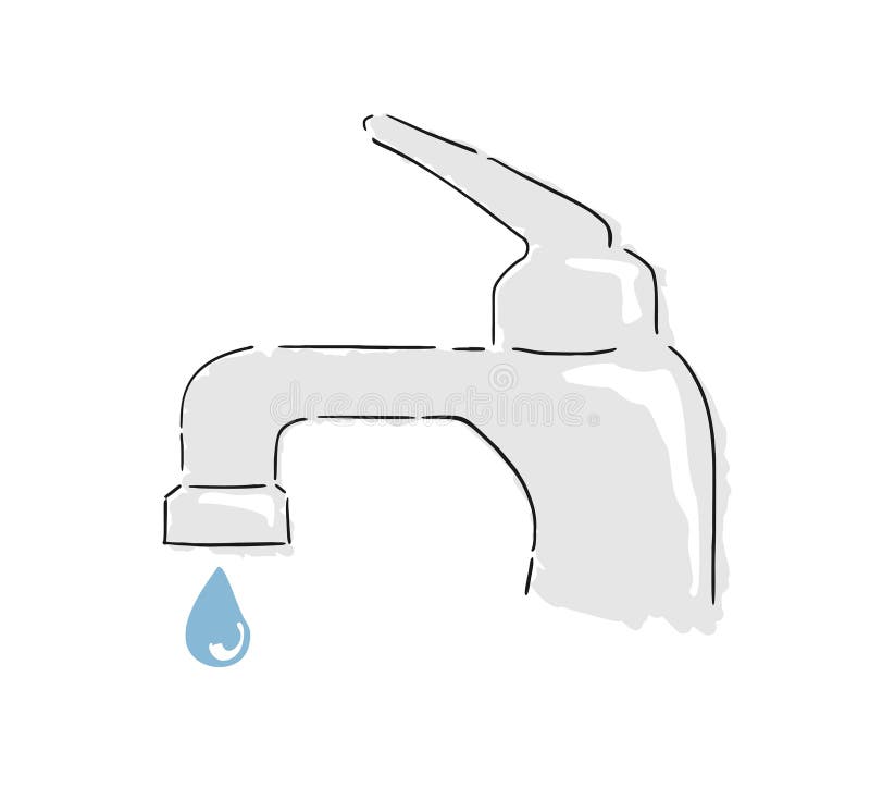 Creative Design of Water Tap Illustration Stock Vector - Illustration ...
