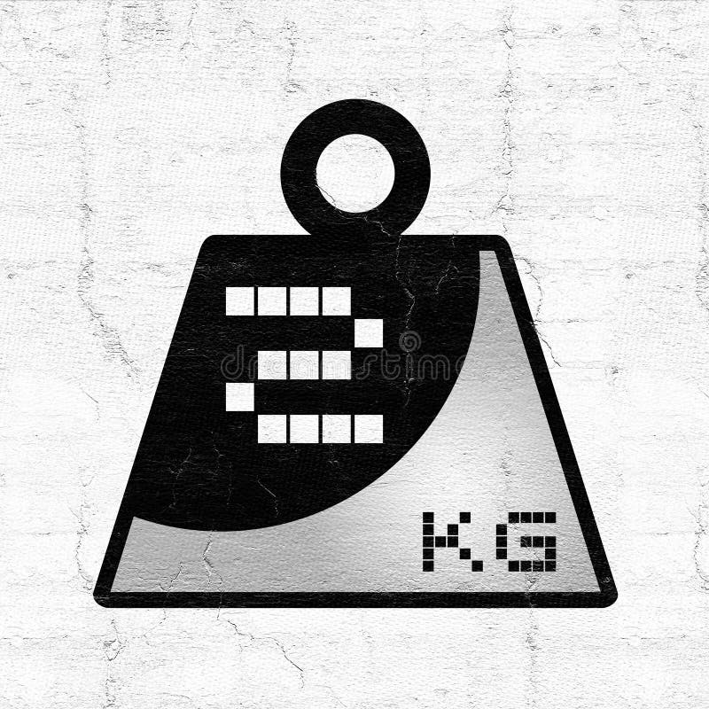 Weight symbol stock illustration. Illustration of dumbbell - 100851983