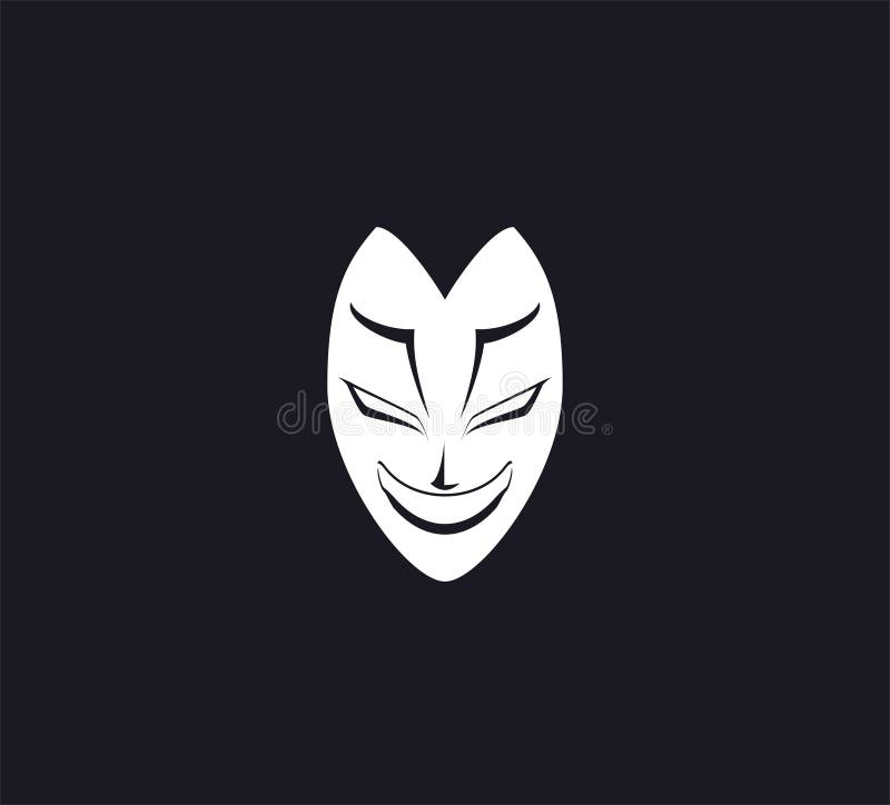 Creative Design of White Mask Illustration Stock Vector - Illustration ...