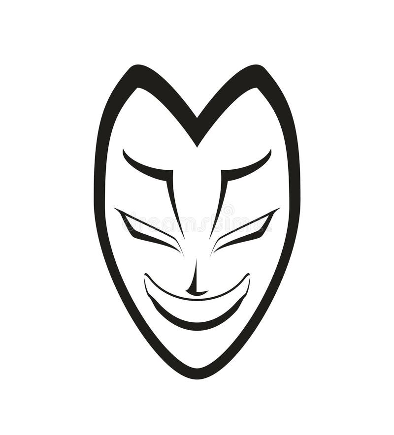 Creative Design of White Mask Stock Vector - Illustration of human ...