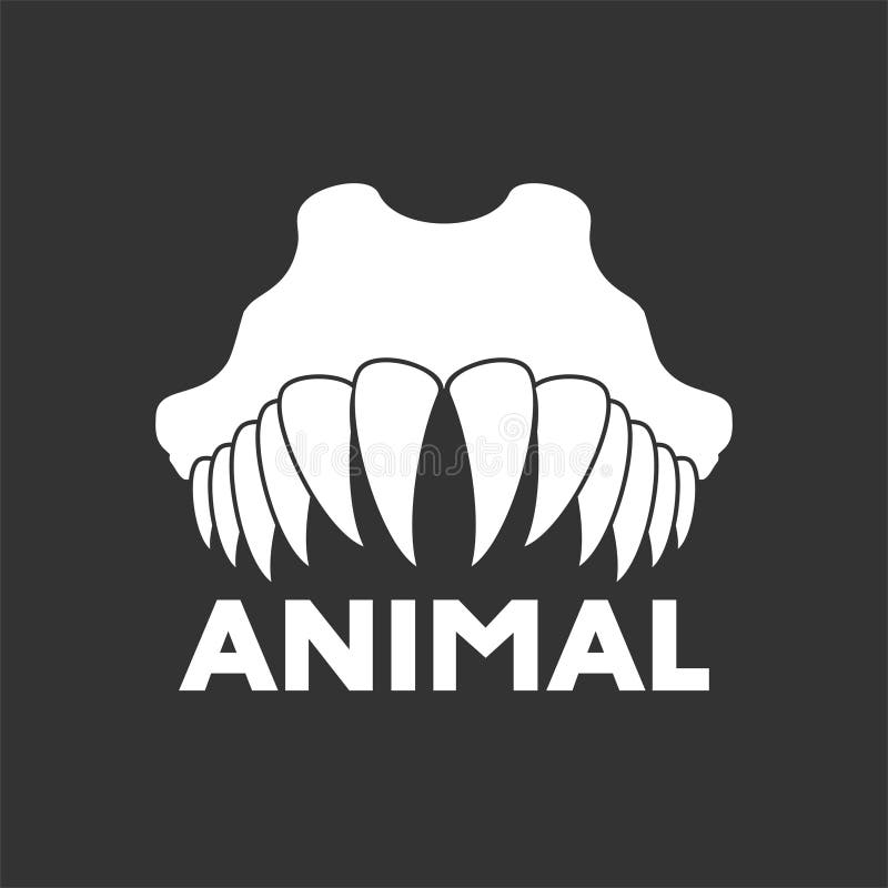 Wild teeth symbol stock vector. Illustration of scary - 270099205