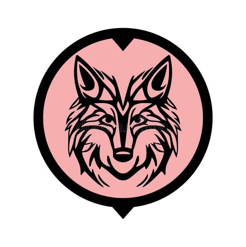 Wolf face symbol stock vector. Illustration of werewolf - 318395649