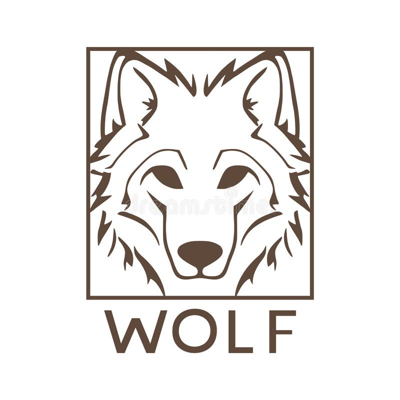 Wolf face symbol stock vector. Illustration of symbol - 337830924