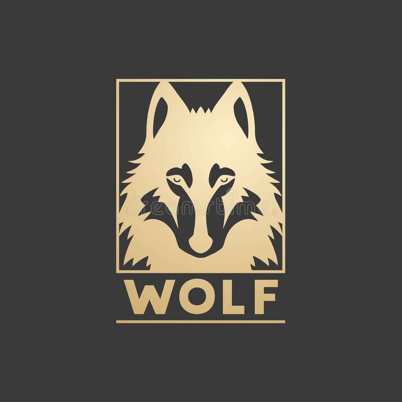 Wolf head symbol stock vector. Illustration of vector - 340999003