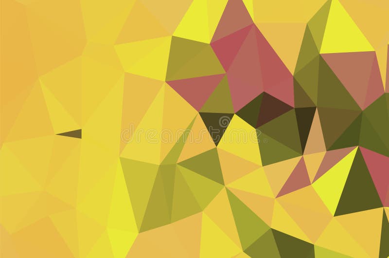 Creative Design Yellow Template Random Bright Colors Low Poly ...