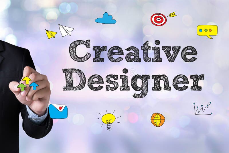 Creative Designer Graphic Designer at Work. Color Swatch Sample Stock ...