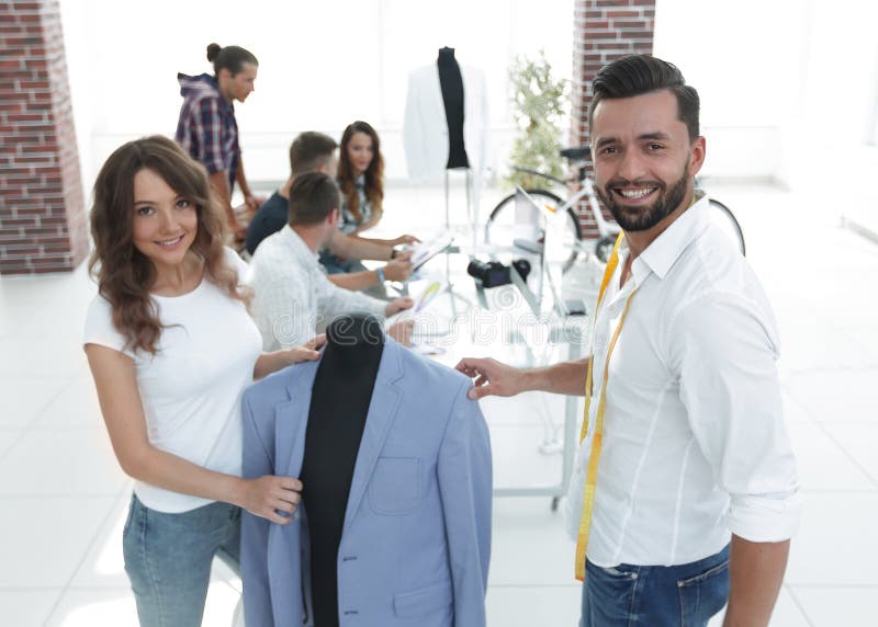 Designers Show New Models of Men`s Clothing Stock Photo - Image of ...