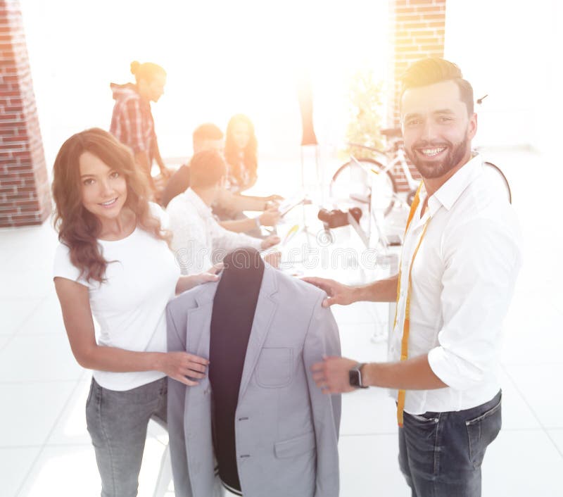 Designers Show New Models of Men`s Clothing Stock Image - Image of ...