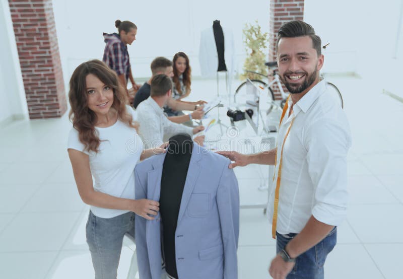 Designers Show New Models of Men`s Clothing Stock Image - Image of ...