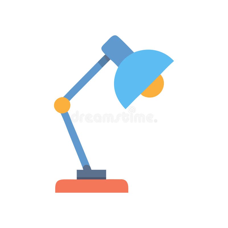 Creative Desk Lamp Icon for Workspaces Stock Vector - Illustration of ...