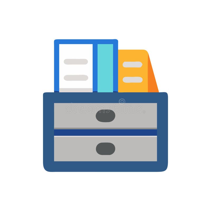 Creative Desk Organizer Icon for Workspaces Stock Vector - Illustration ...