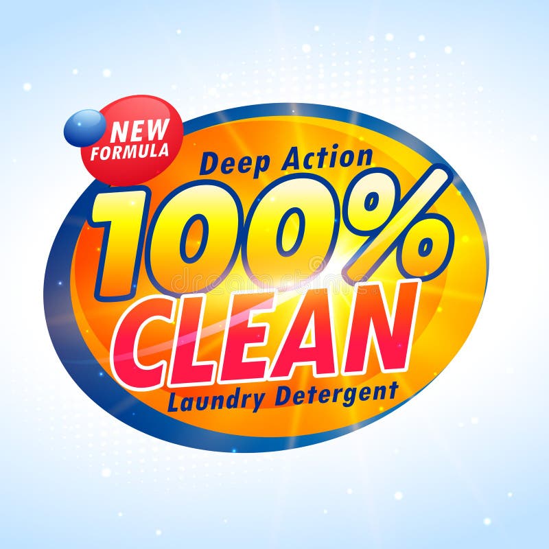 Creative Detergent Packaging Product Design Template Stock Vector ...