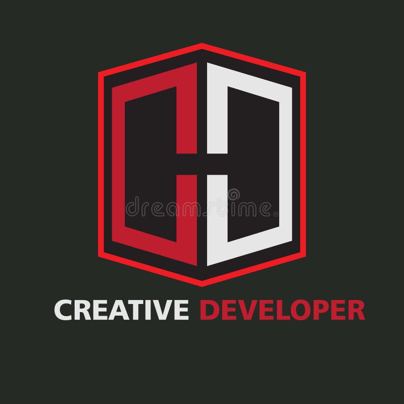 Creative Developer Template Logo Design Stock Vector - Illustration of ...