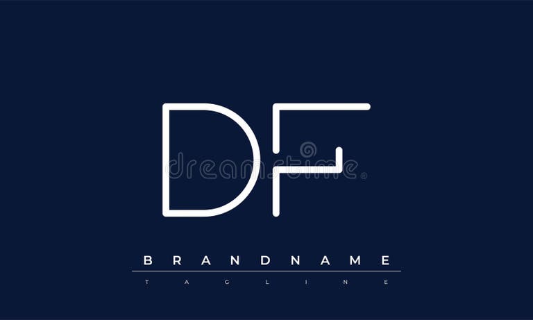 Creative DF Letter Initial Logo Vector Image Stock Vector ...
