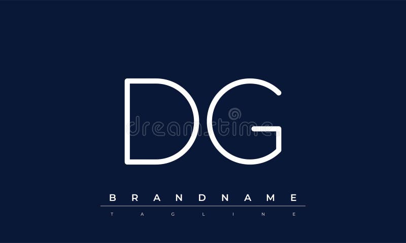 Creative DG Letter Initial Logo Vector Image Stock Vector ...