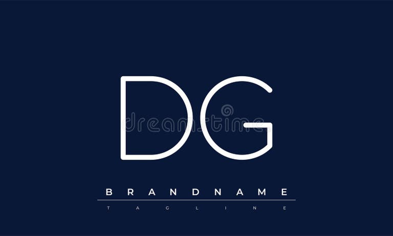 Creative DG Letter Initial Logo Vector Image Stock Vector ...