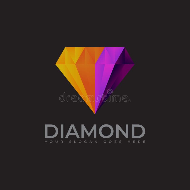 Creative Diamond Logo and Icon Design Stock Illustration - Illustration ...