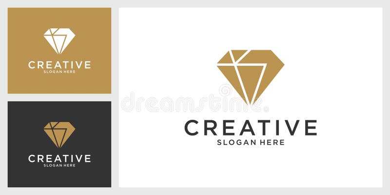 Creative Diamond Vector Logo Design Stock Vector - Illustration of ...