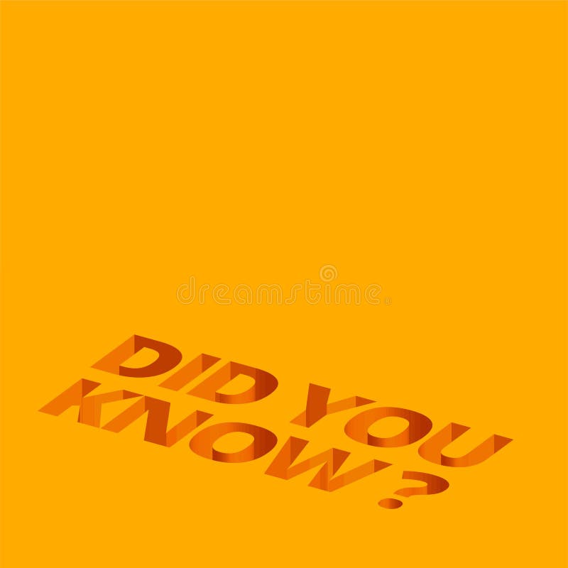 Did You Know Faq Background for Trivia or Quiz Stock Illustration ...