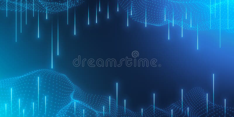 Creative Digital Blue Backdrop. Technology, Innovation and Landing Page ...