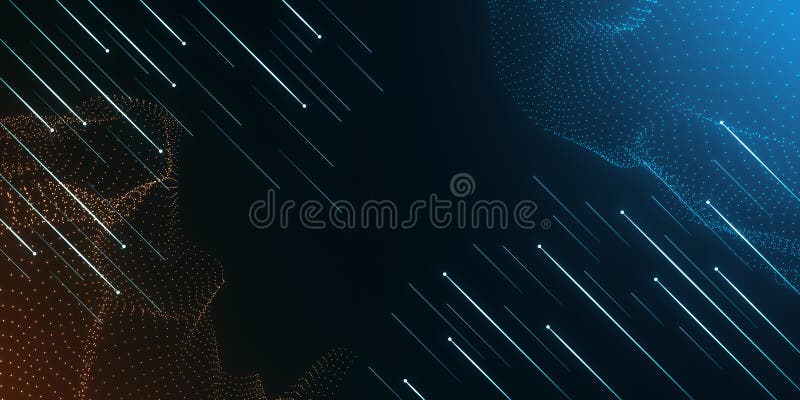 Creative Digital Blue Background. Technology, Innovation and Landing ...
