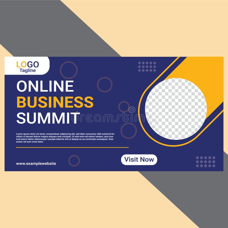 Creative Digital Business Summit Banner Design Template Stock ...