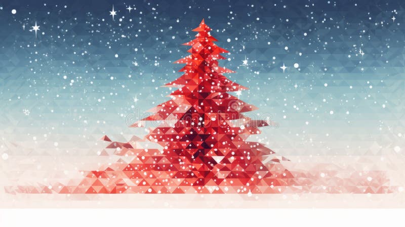 Creative Digital Christmas Graphics Adding Pixelated Holiday Stock ...