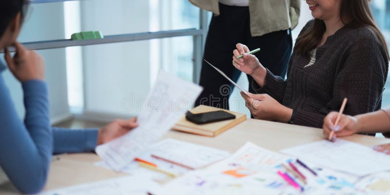 Creative Digital Development Agency Brainstorming about Mobile App Interface Wireframe Design on ...