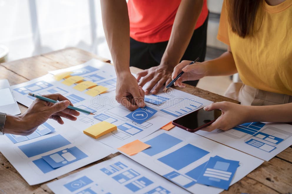 Creative Digital Development Agency Stock Photo - Image of asian ...