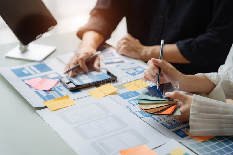 Creative Digital Development Agency. Developer Team Brainstorming on ...