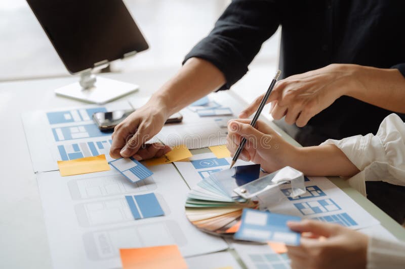 Creative Digital Development Agency. Developer Team Brainstorming on ...