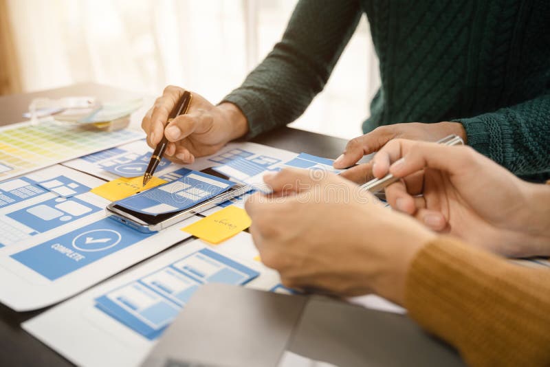 Creative Digital Development Agency. Developer Team Brainstorming on ...