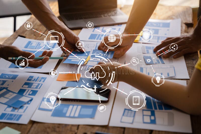 Creative Digital Development Agency. Developer Team Brainstorming on ...