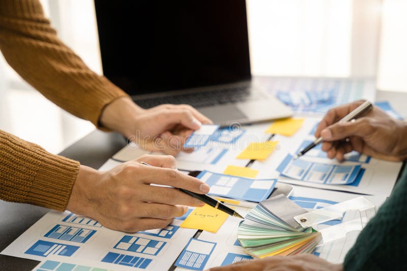 Creative Digital Development Agency. Developer Team Brainstorming on ...