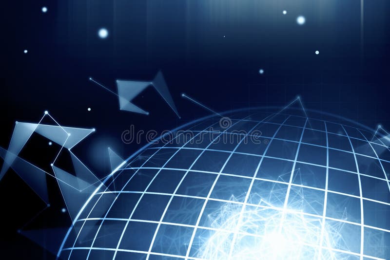 Creative globe wallpaper stock illustration. Illustration of earth ...