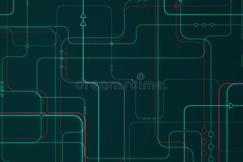 Creative Digital Lines Background Stock Illustration - Illustration of ...
