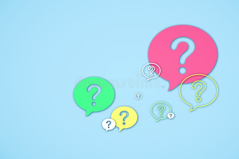 Creative Digital Question Mark Backdrop. Stock Illustration ...