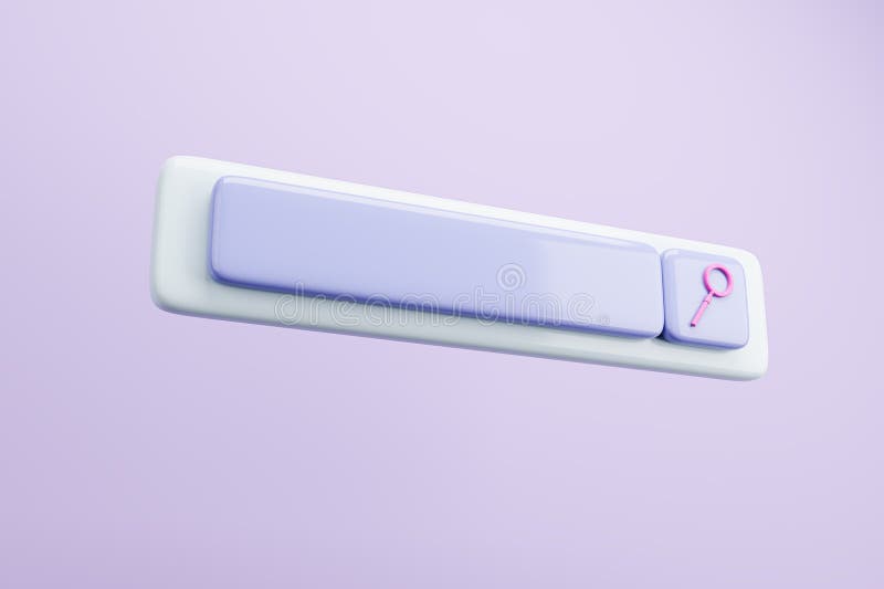 Creative Digital Search Bar with Magnifier on Purple Background. SEO ...