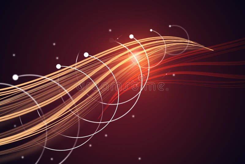 Creative Digital Wave Wallpaper Stock Illustration - Illustration of ...