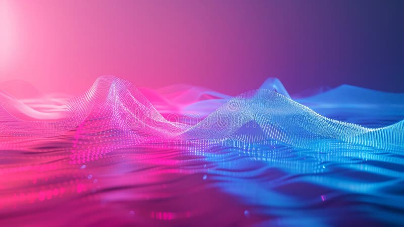 Creative Digital Wifi and Radio Waves on Dark Background.Digital Signal ...