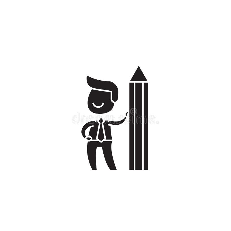 Creative Director Black Vector Concept Icon. Creative Director Flat ...